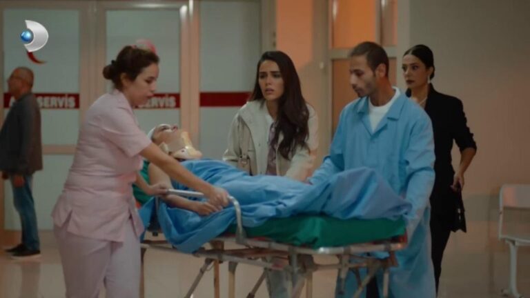 Trzy siostry odcinek 79: Mine rzuca się z balkonu! Powierza swoją córkę Turkan!